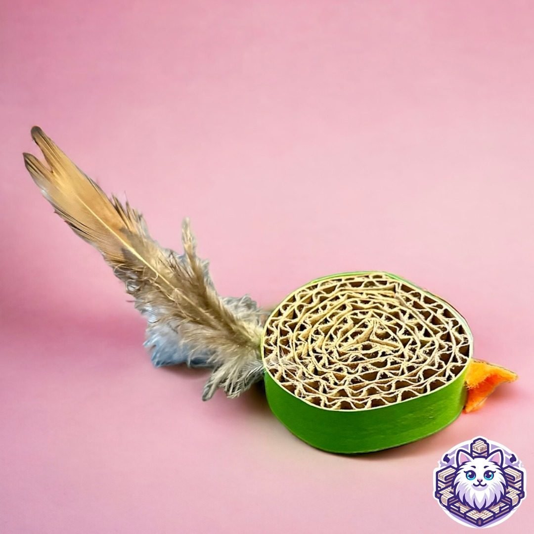 Juego Natural: Por Qué Tu Gato Necesita este Pollo de Cartón con Plumas ...